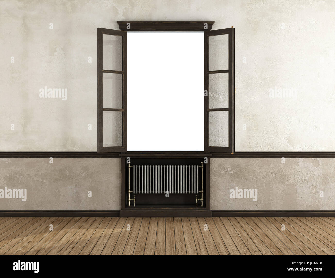 Empty room with open window hi-res stock photography and images - Alamy