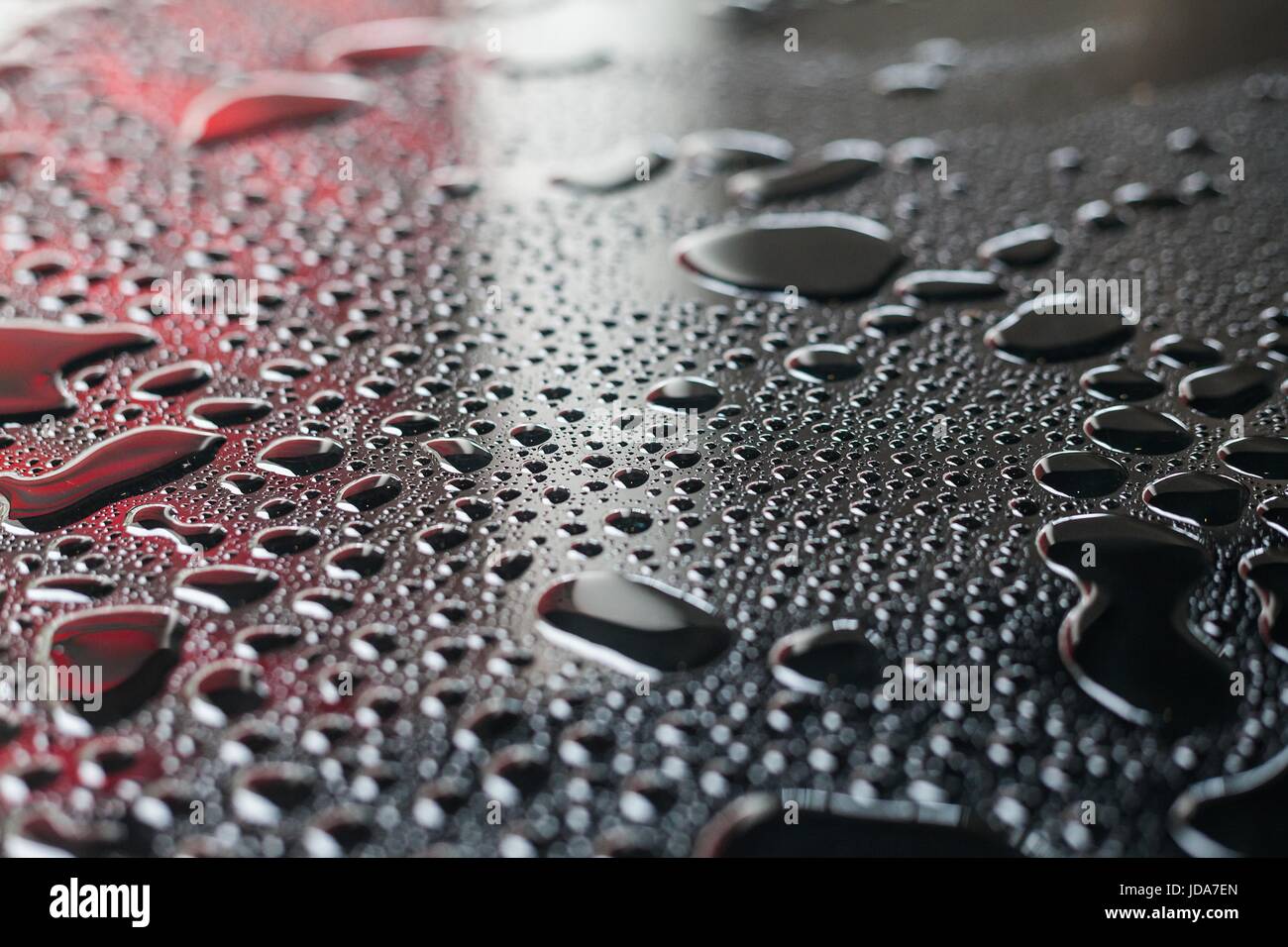 Water Droplets from rain water indicating raining season Stock Photo ...
