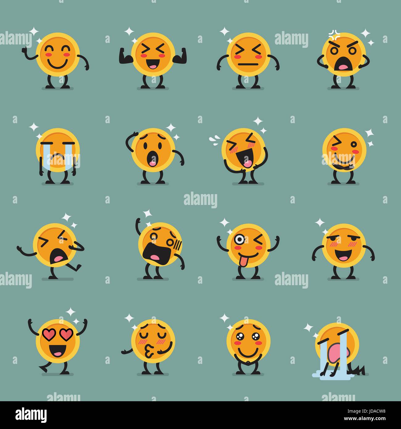 Rich emoji icon vector vectors hi-res stock photography and images - Alamy