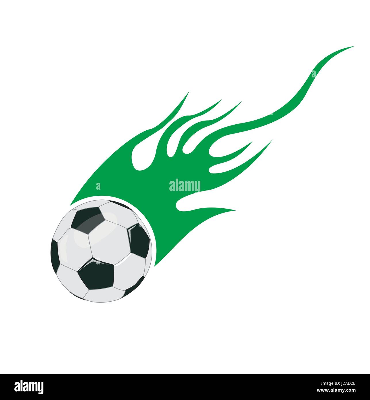 vector soccer ball with flames Stock Vector Image & Art - Alamy