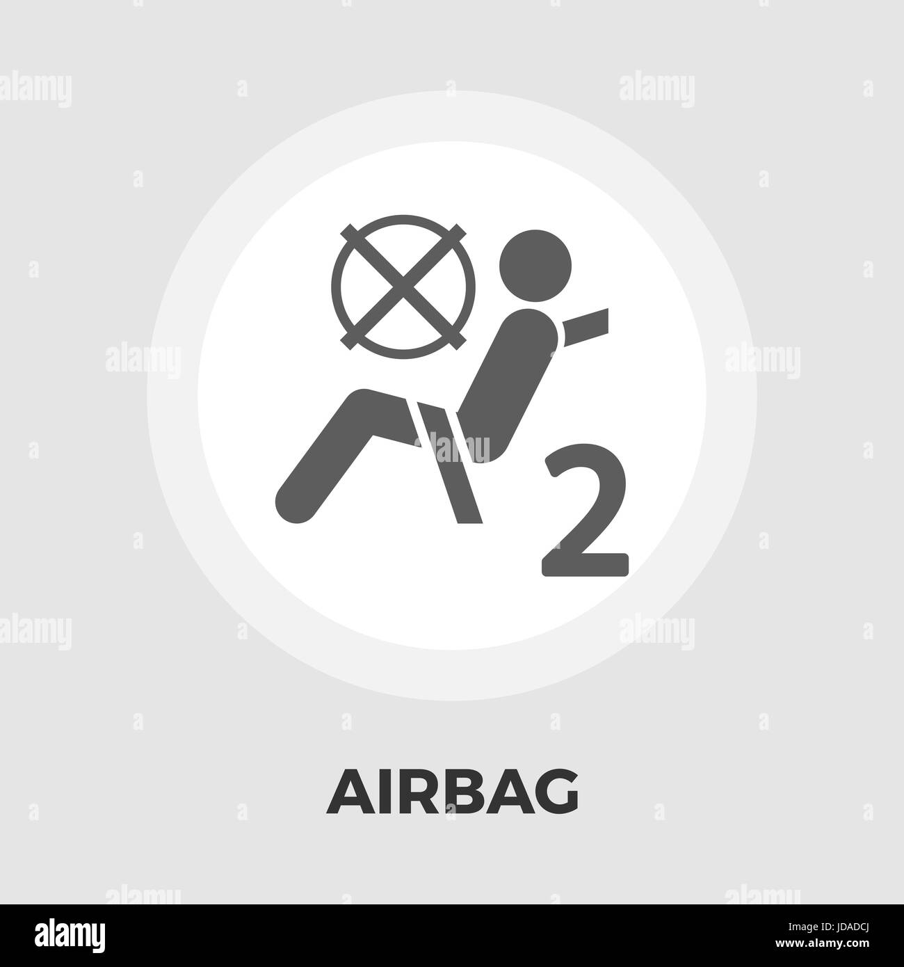 Car airbag Stock Vector Images - Alamy