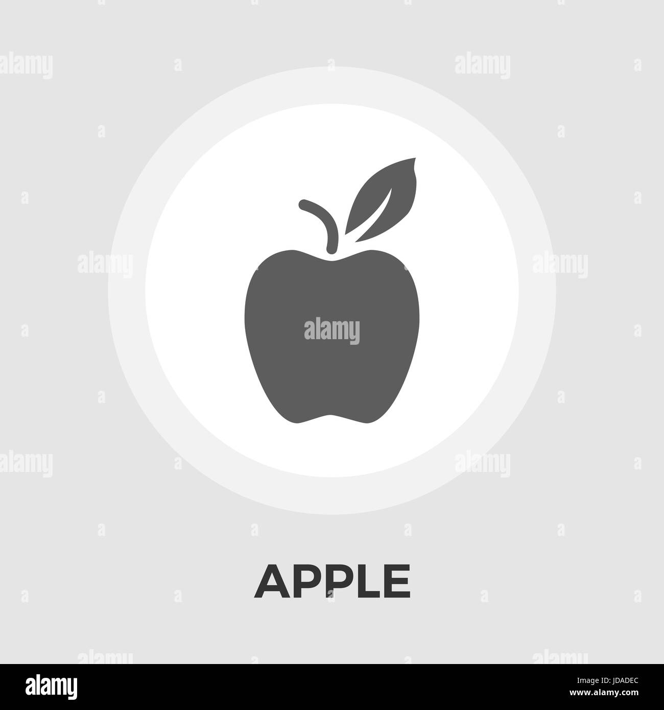 Apple Icon Vector. Flat icon isolated on the white background. Editable ...