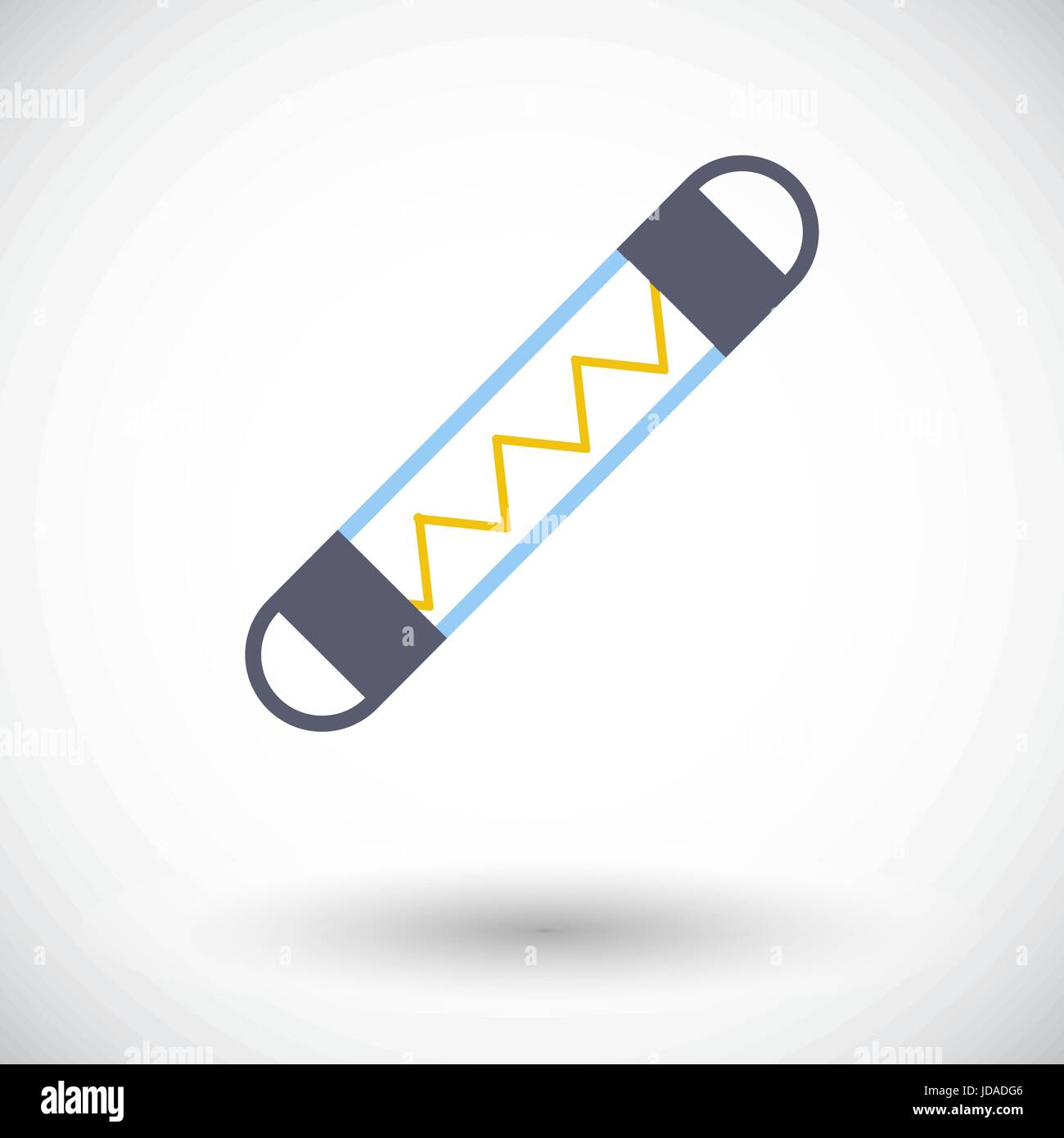Automotive fuse. Single flat icon on white background. Vector ...