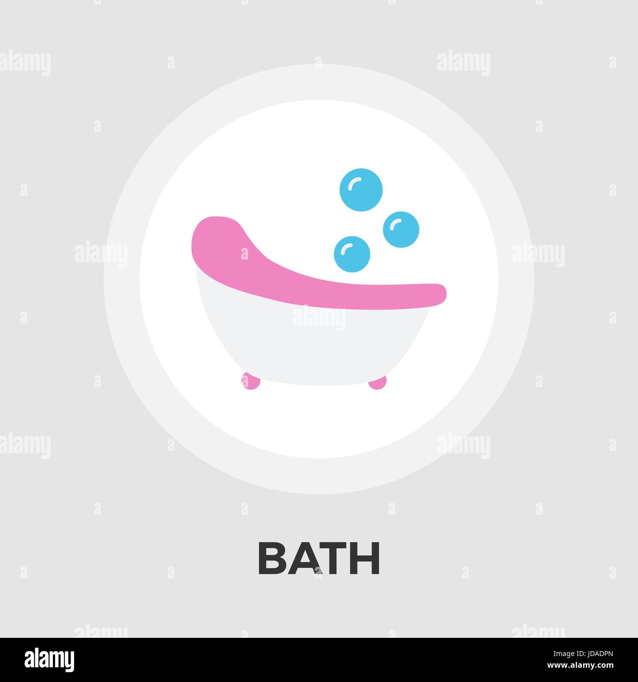 Bath Icon Vector. Flat icon isolated on the white background. Editable ...