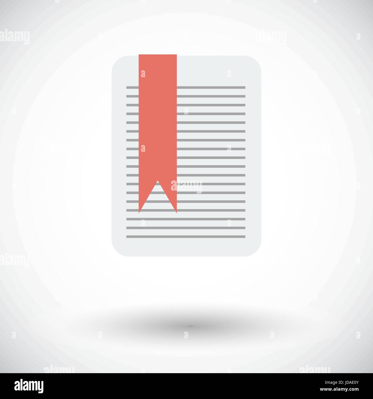 Bookmark. Single flat icon on white background. Vector illustration ...