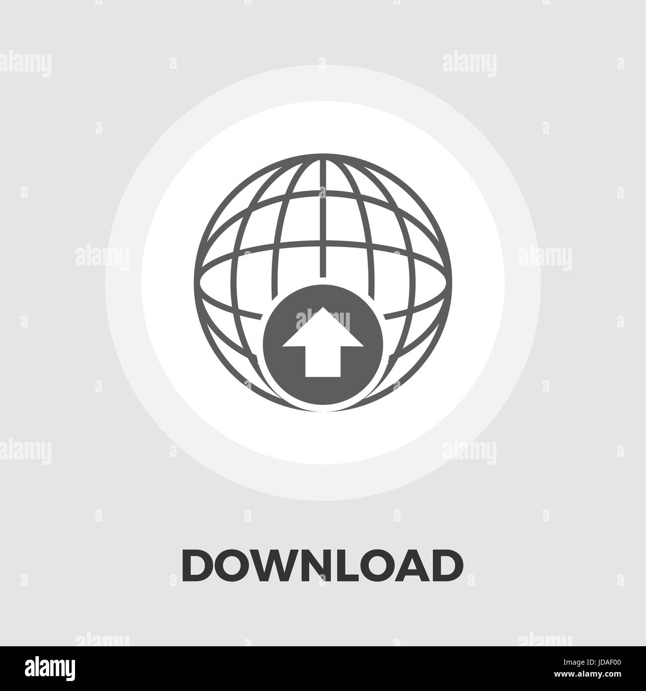Download icon vector. Flat icon isolated on the white background ...