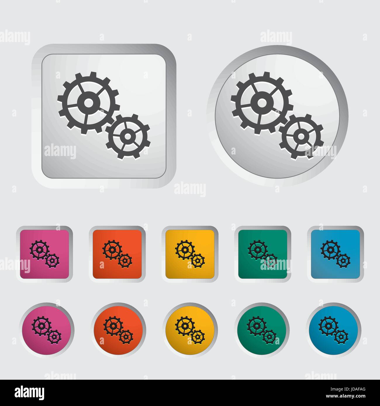 Gear icon. Vector illustration EPS Stock Vector Image & Art - Alamy
