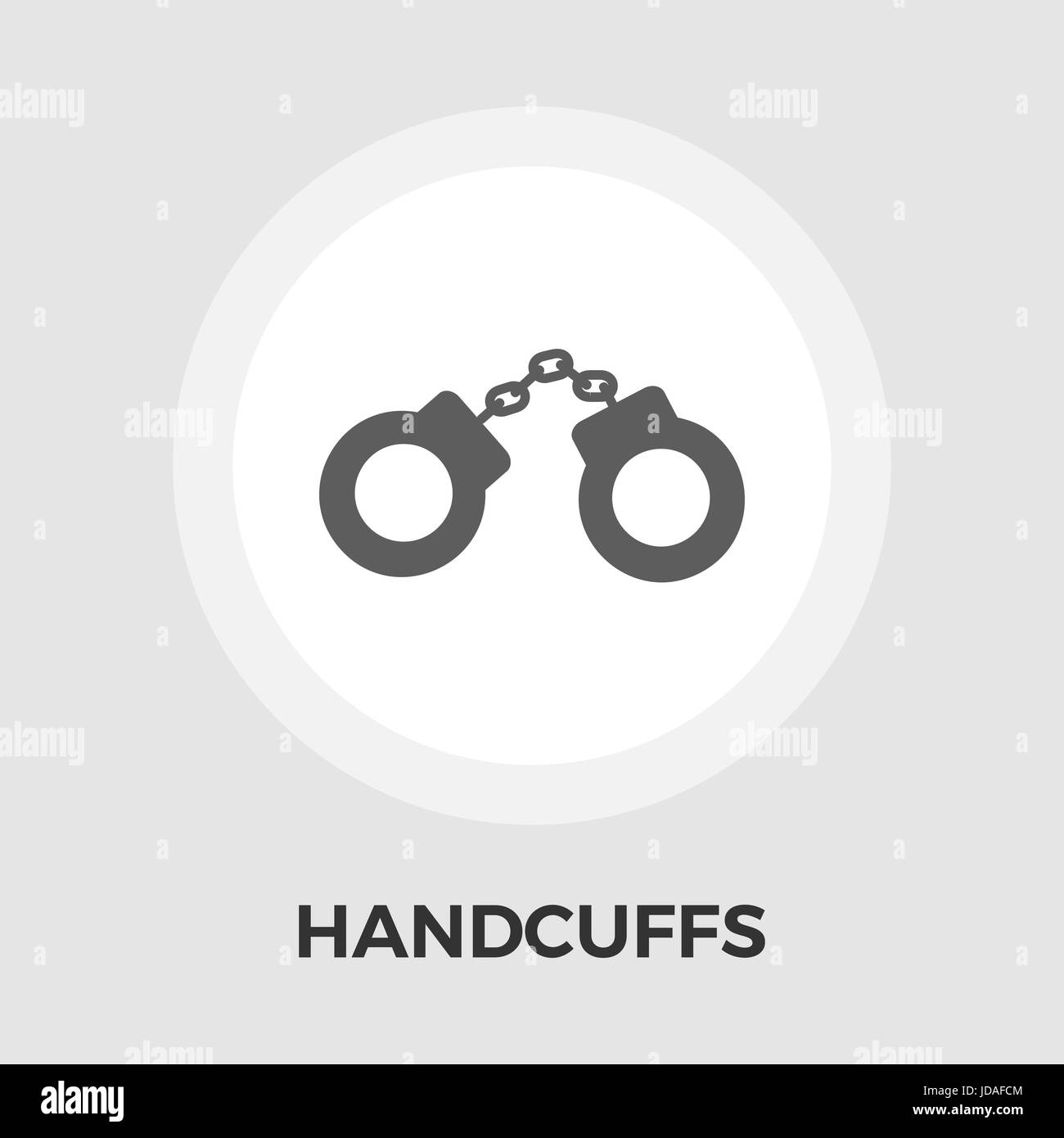 Handcuffs icon vector. Flat icon isolated on the white background ...