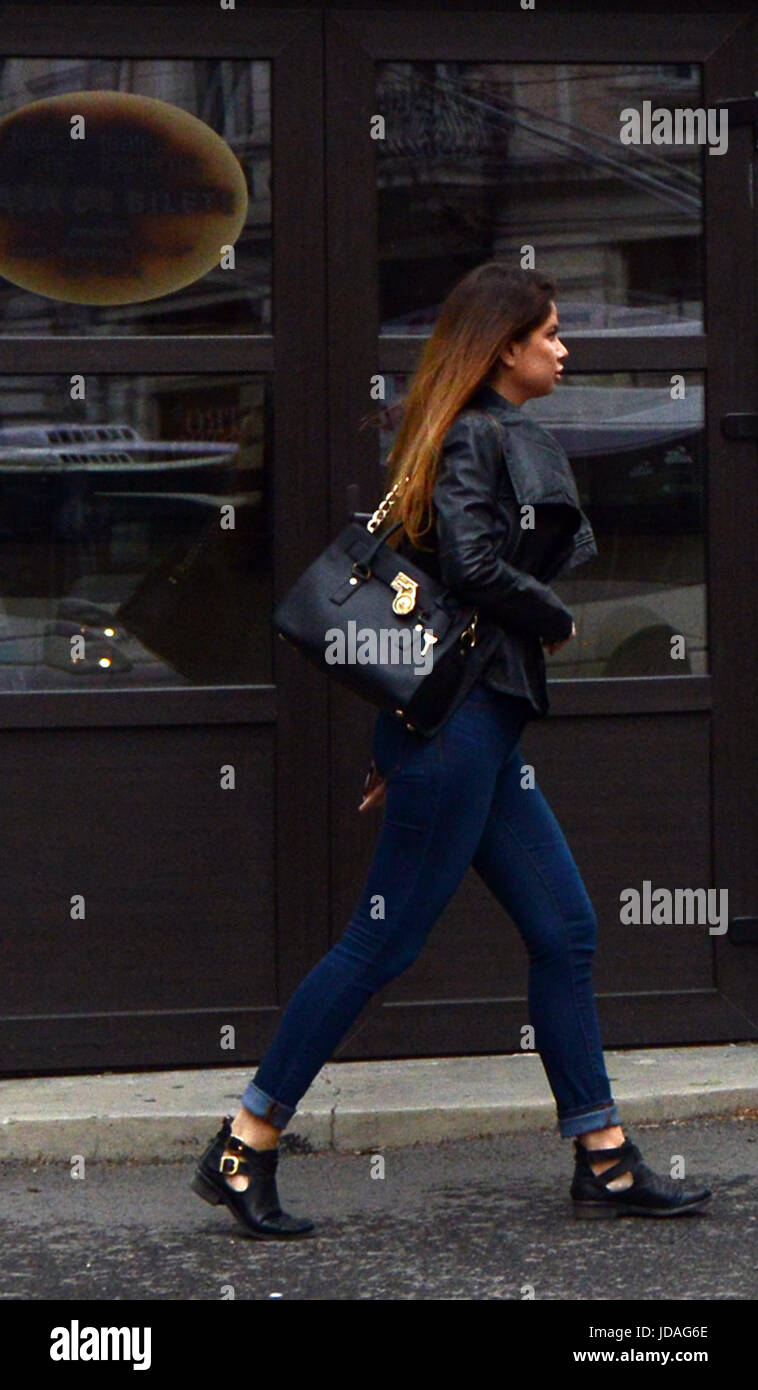 A pretty Romanian woman in downtown Bucharest Stock Photo - Alamy