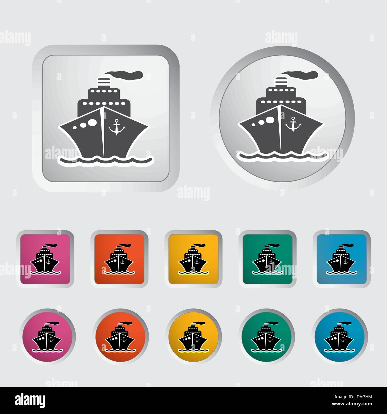 Ship icon. Vector illustration EPS Stock Vector Image & Art - Alamy