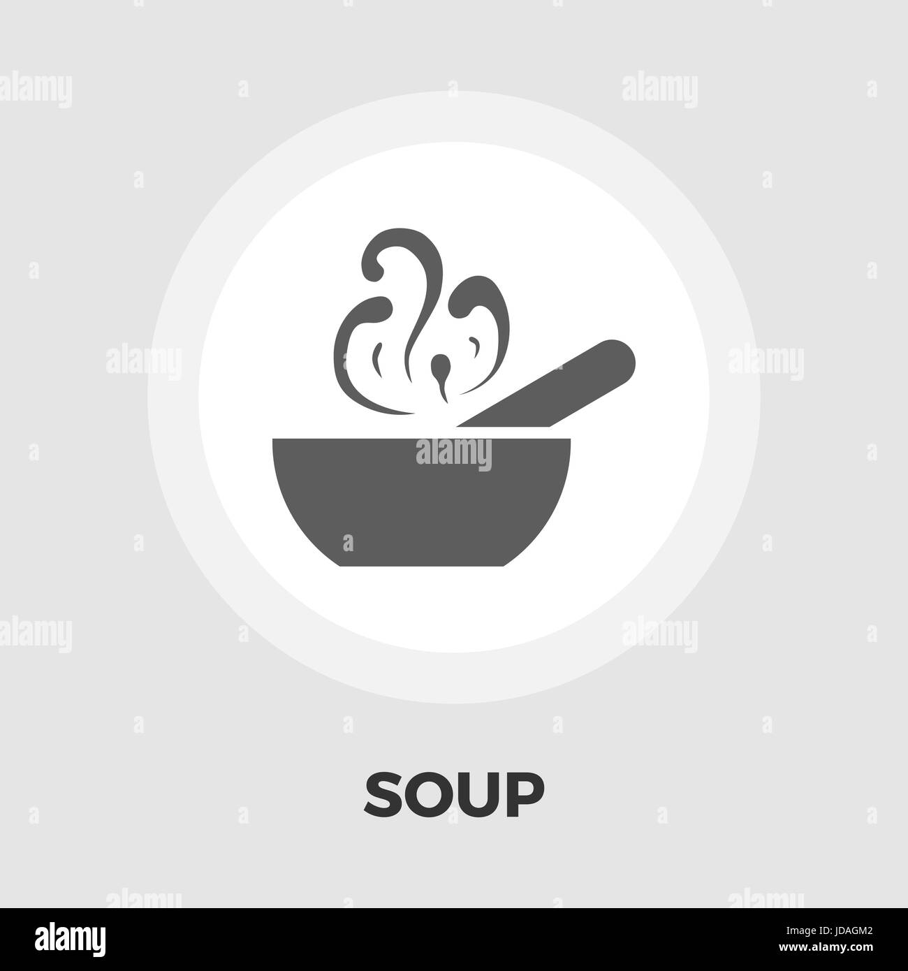 Soup icon vector. Flat icon isolated on the white background. Editable ...