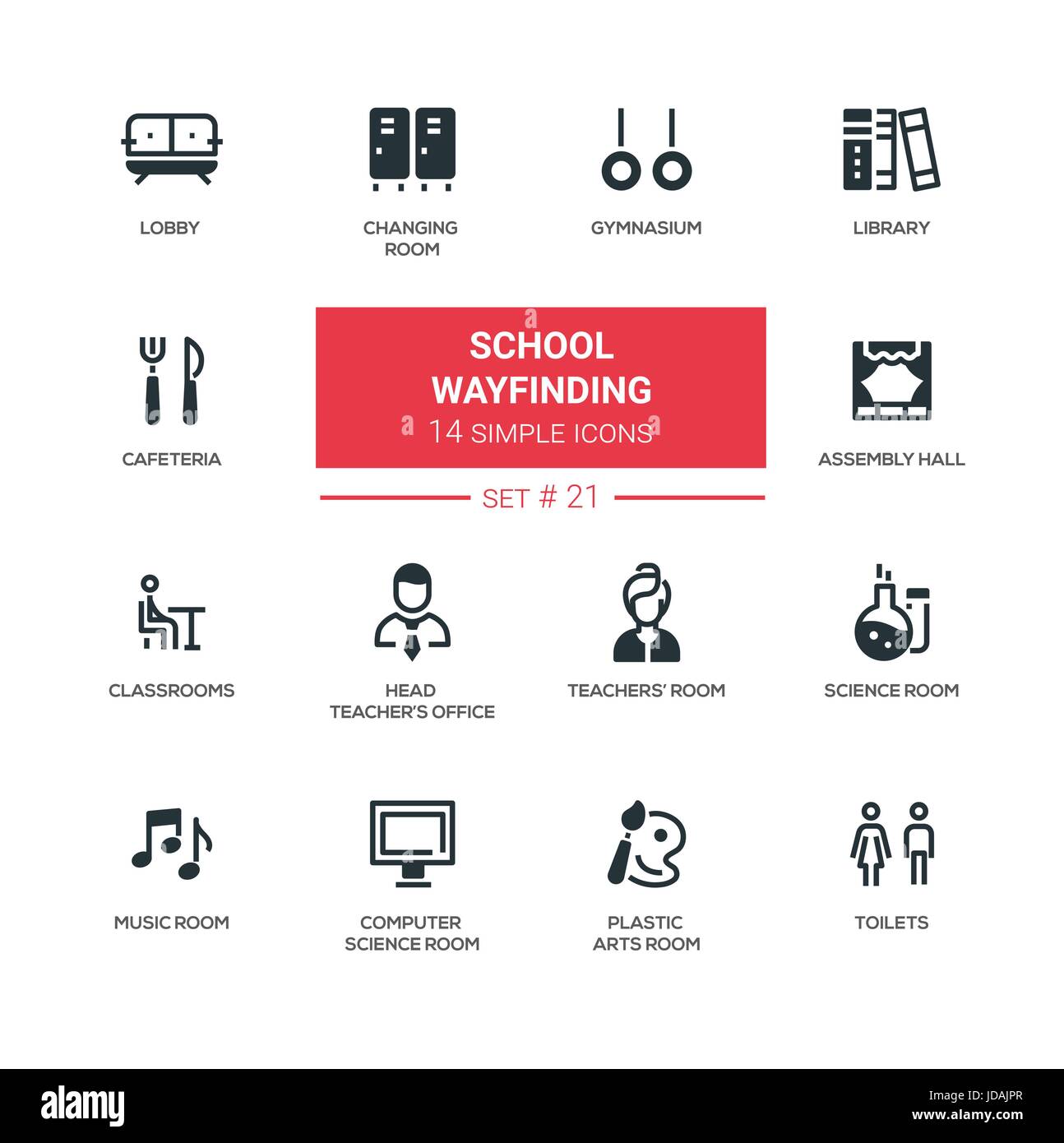 Office pictograms hi-res stock photography and images - Alamy
