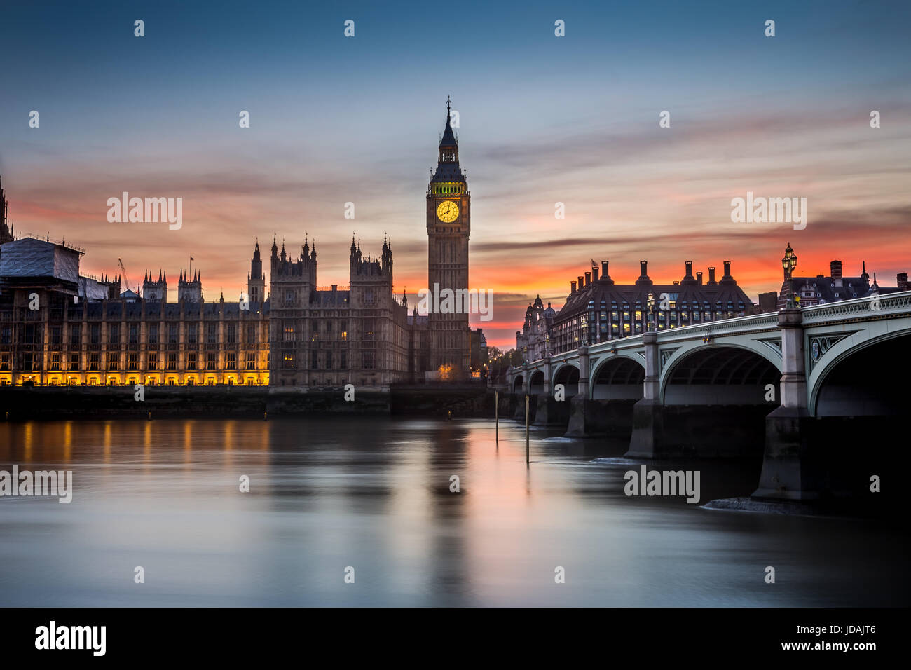 Big Ben Sunset Stock Photo - Alamy