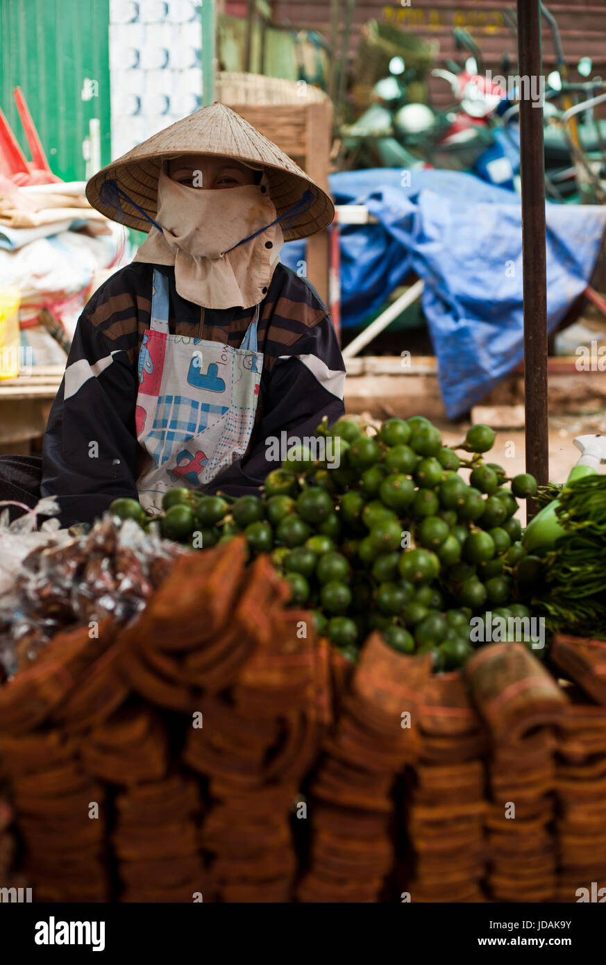 PAKSE, LAOS - AUGUST 12 : View of a market in Pakse city is the third ...