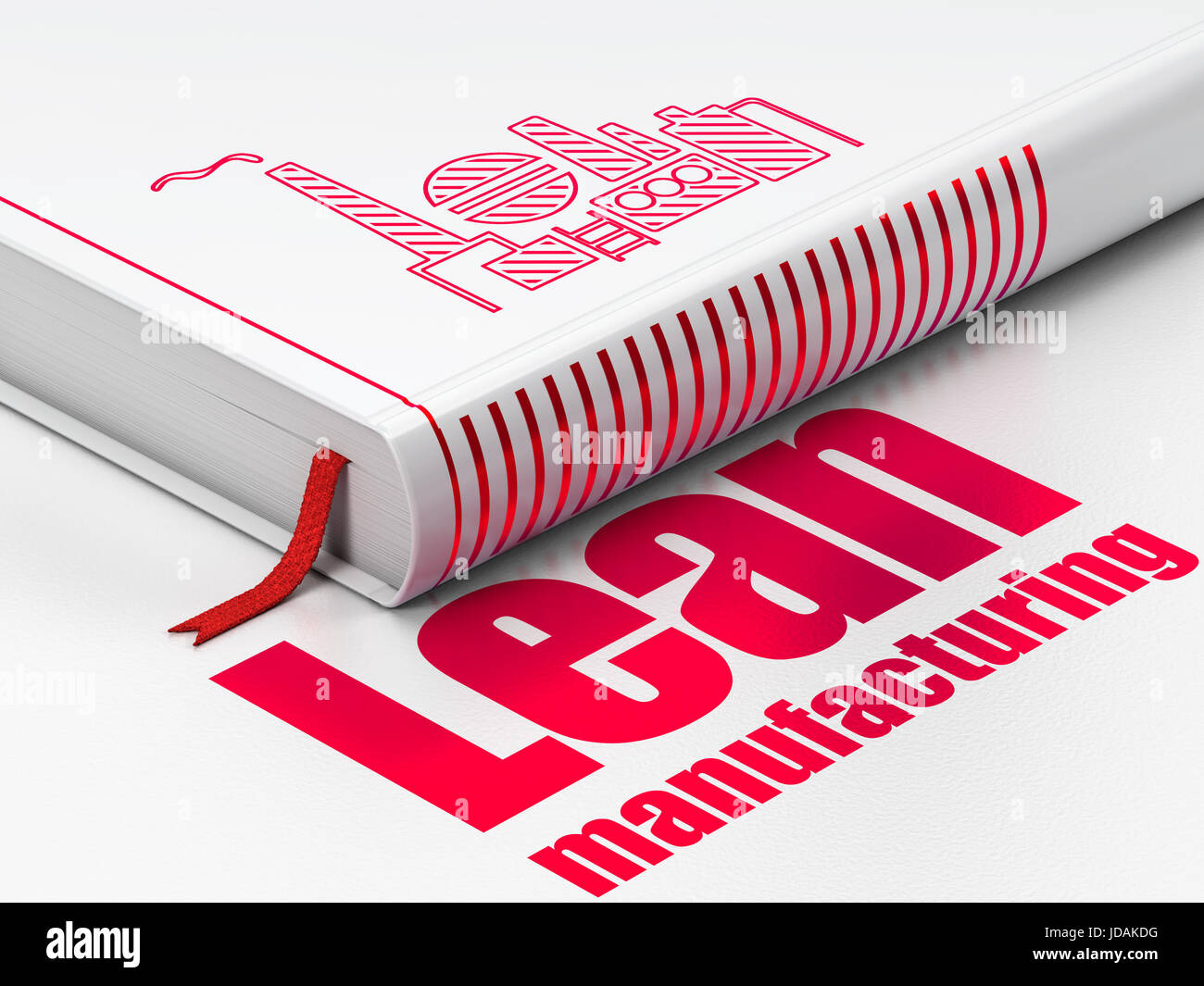 Industry concept: book Oil And Gas Indusry, Lean Manufacturing on white ...