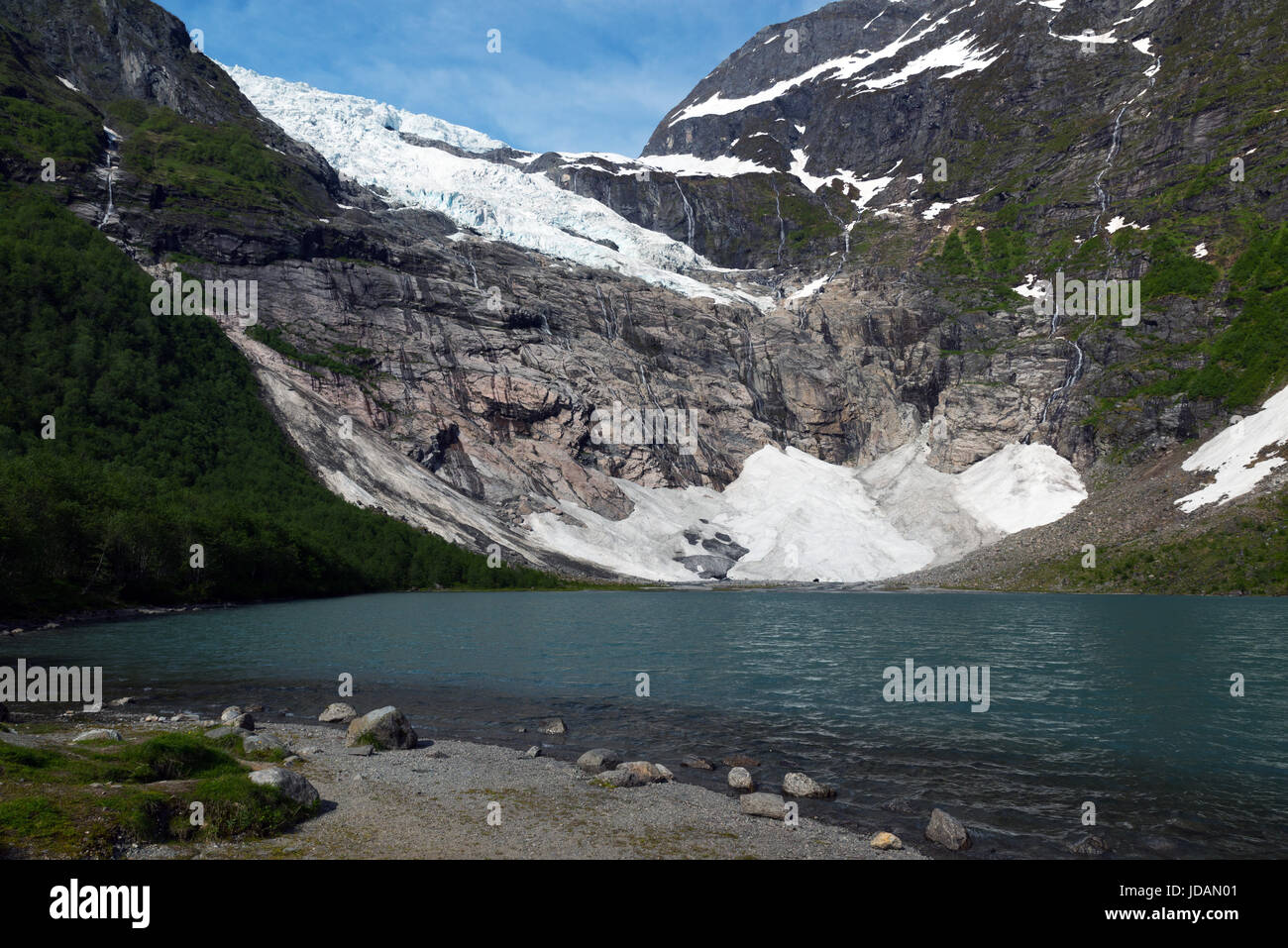 Boyabreen is a glacier in the Fjaerland area in Sogndal Municipality in ...