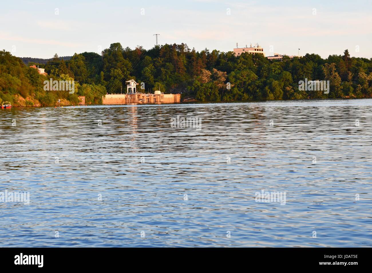 Brno dam. South Moravia. Czech Republic Europe. Recreational area of ...