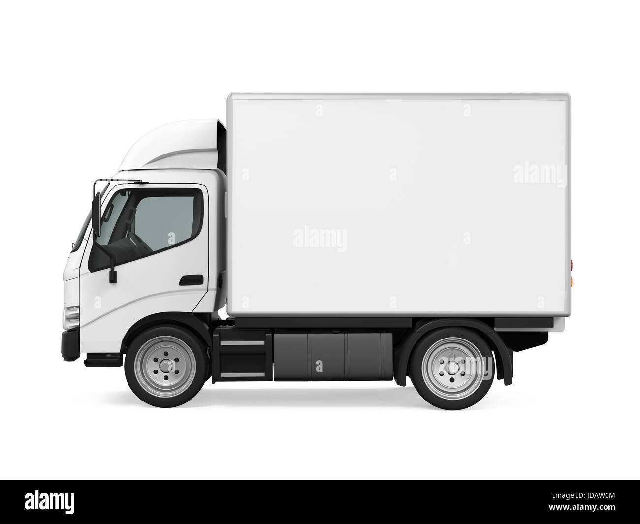 Delivery van side view Cut Out Stock Images & Pictures - Alamy