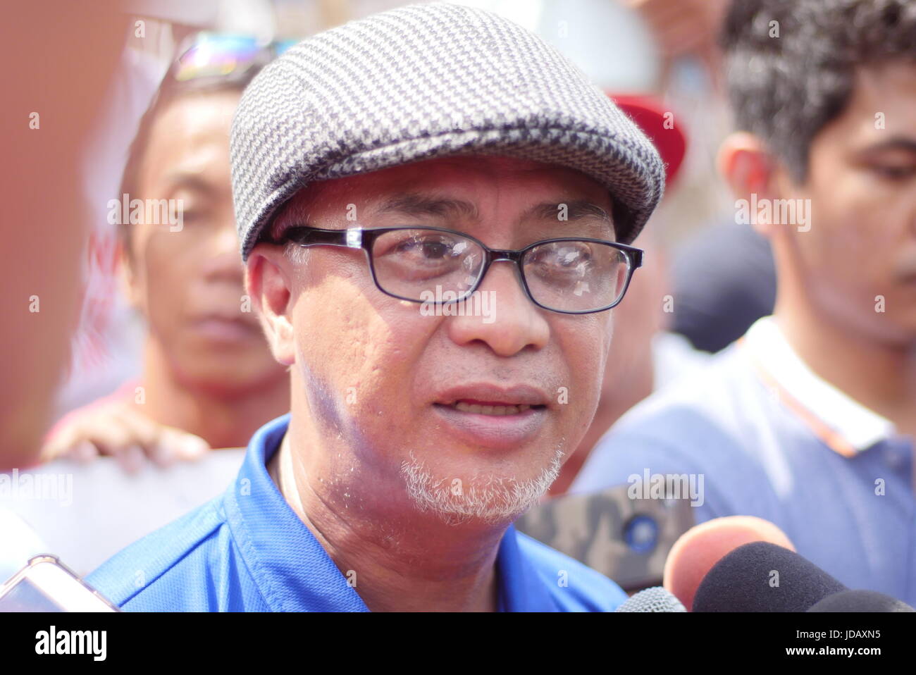 Philippines. 19th June, 2017. George San Mateo, National President of ...