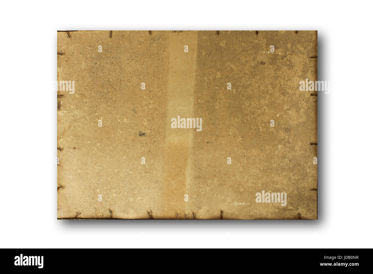 Old dirty stained blank torn paper isolated on a white background Stock ...