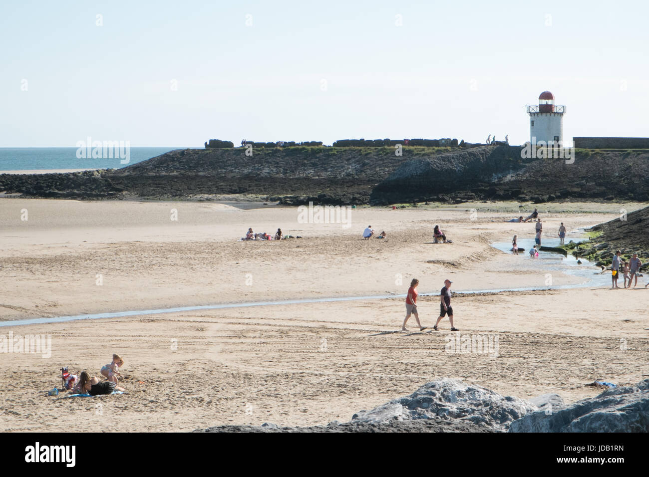 Millennium,Coastal,Path,cycling,walking,caravans,summer,at,Burry Port ...