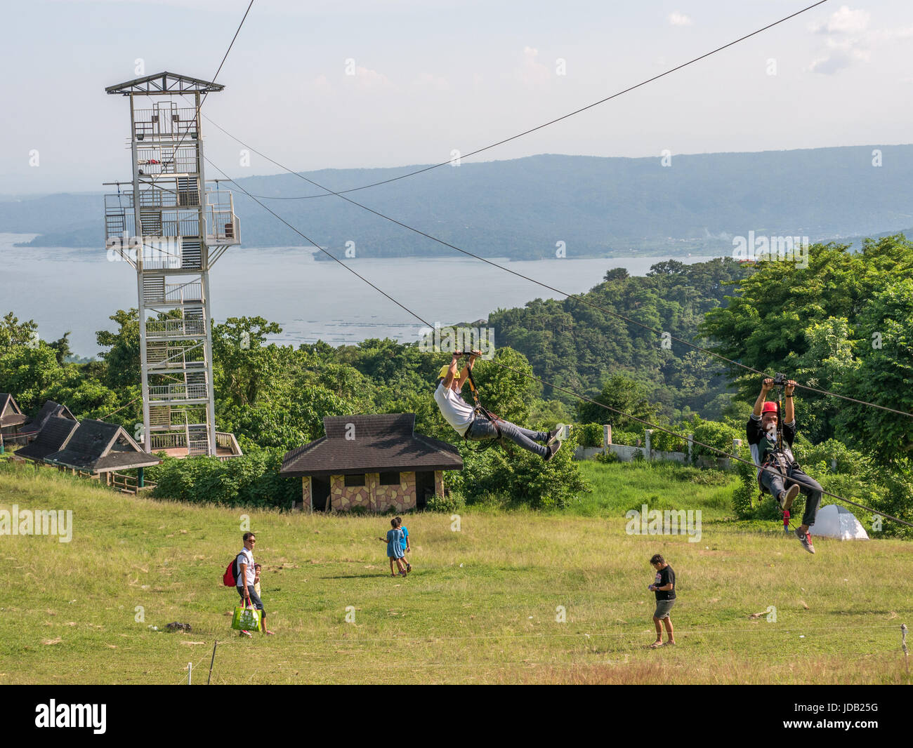 June 17,2017 zip line at Tagaytay Picnic Grove, Tagaytay , Philippines ...