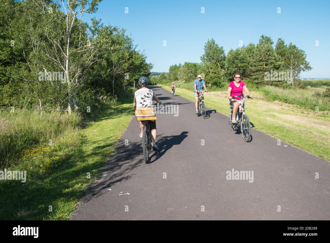 Millennium, Coastal, path, at, Llanelli,Carmarthenshire,West,Wales,U.K ...
