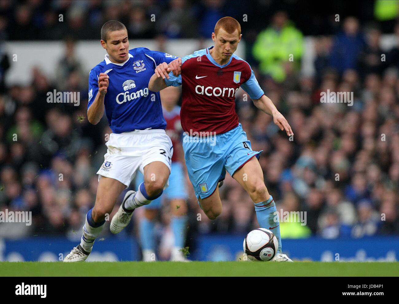 JACK RODWELL & STEVE SIDWELL EVERTON V ASTON VILLA GOODISON PARK ...