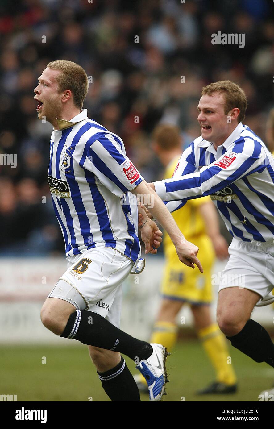 NATHAN CLARKE ROBBIE WILLIAMS HUDDERSFIELD TOWN FC THE GALPHARM STADIUM ...