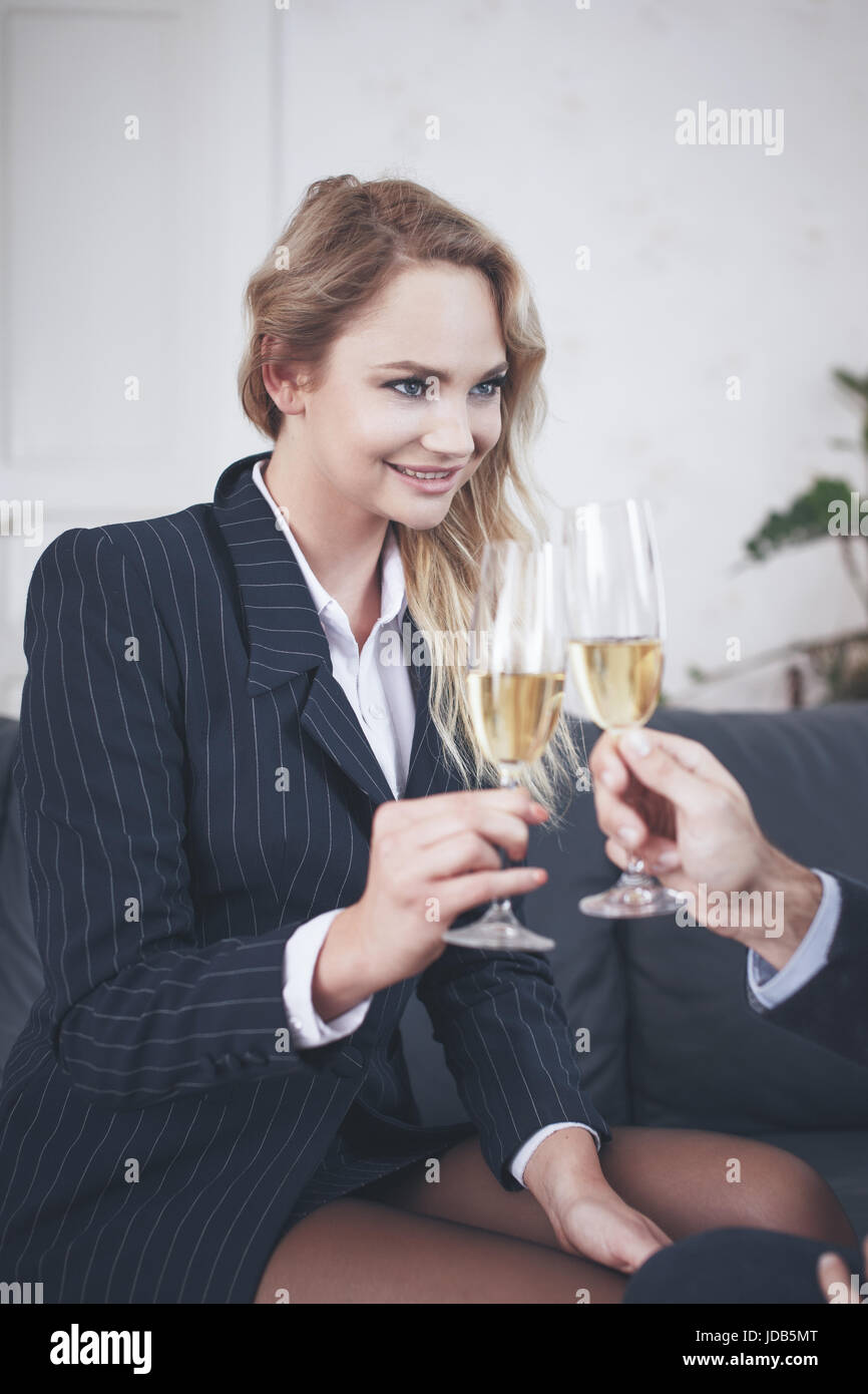 Employee meeting boss hi-res stock photography and images - Alamy