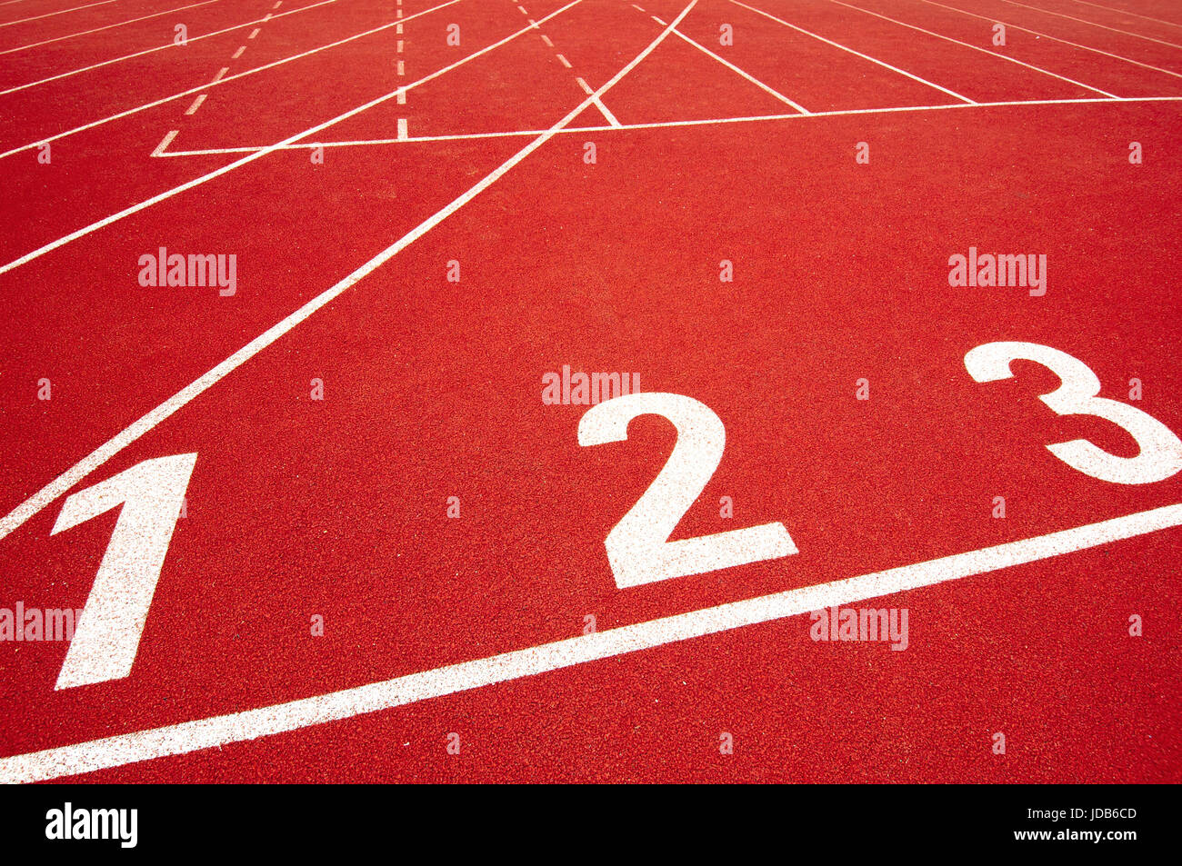 Track and field, track, red Stock Photo - Alamy