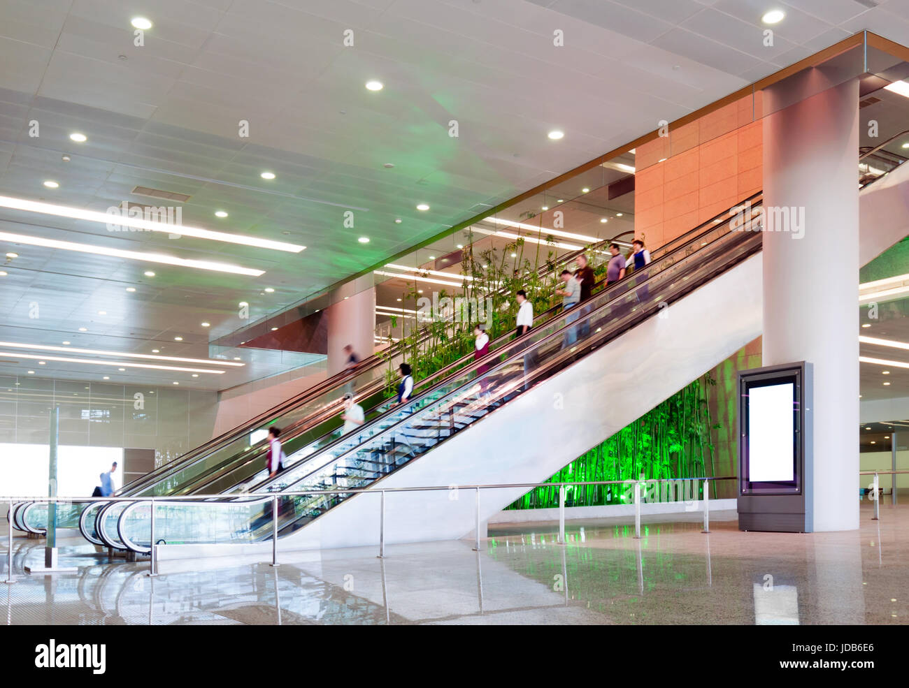 Interior of the shanghai airport,modern building concept Stock Photo ...