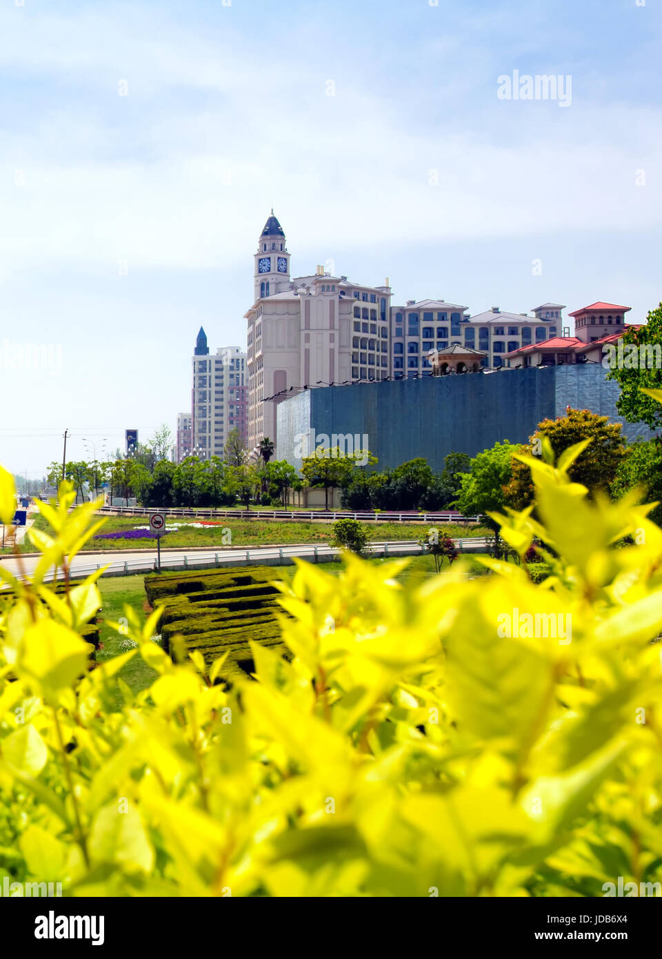 The city's landscape, very beautiful buildings and streets Stock Photo ...