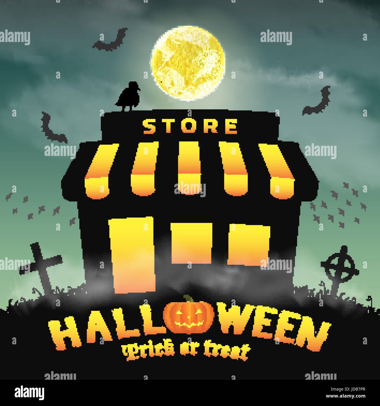 Spooky store Stock Vector Images - Alamy