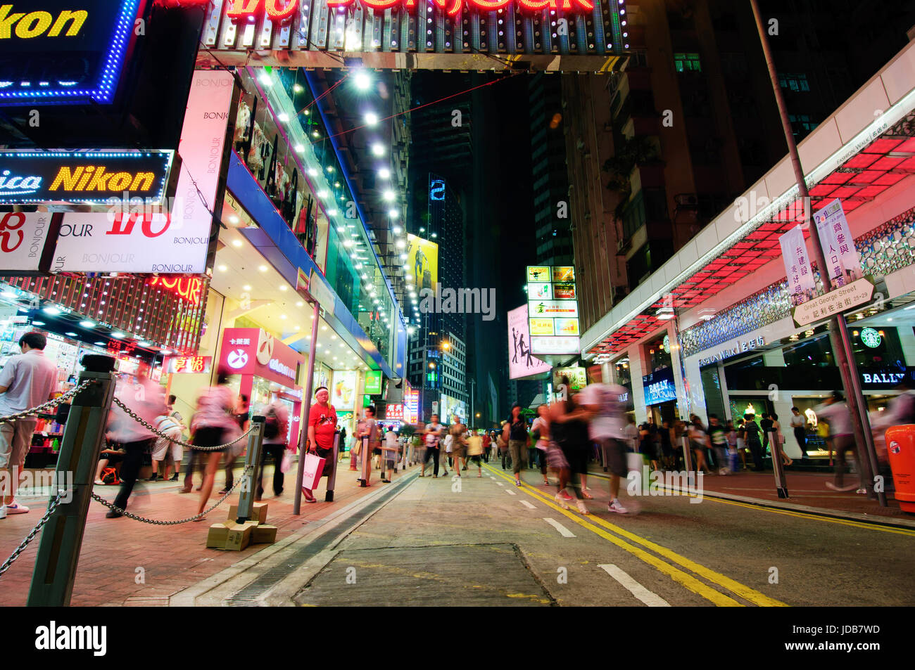 Causeway bay - Hong Kong - night life street view Photo taken on: July ...
