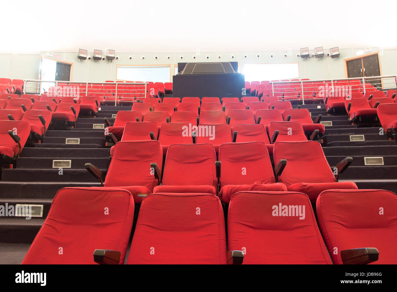 movie theater seats（rows and rows of neat） Stock Photo - Alamy
