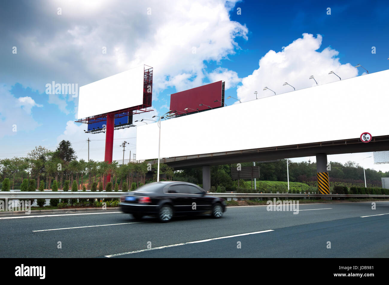 Highway auto car billboards advertising road road tell outdoor i hi-res ...