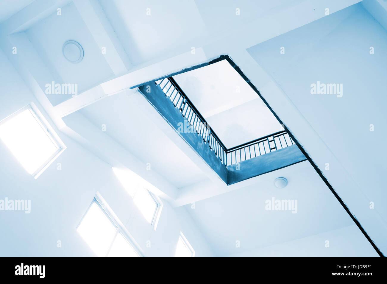 Rectangular rotating ladder, step by step, there is sense of ...