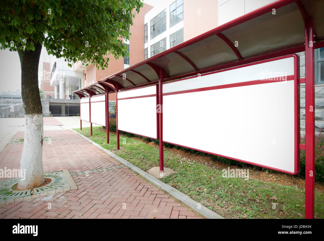 The roadside billboards, bus station Stock Photo - Alamy