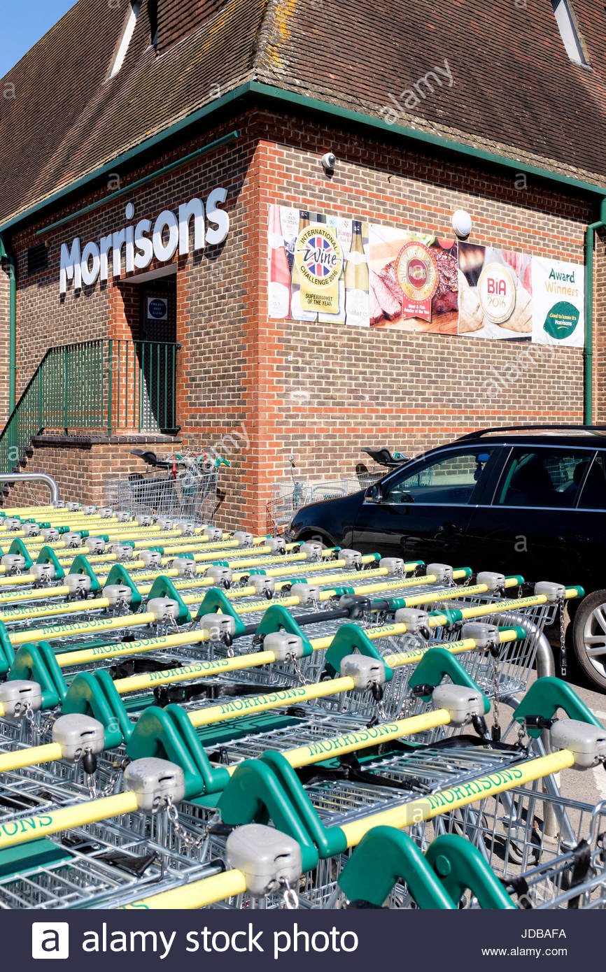 Shopping Trolley Uk Morrisons Stock Photos & Shopping Trolley Uk ...