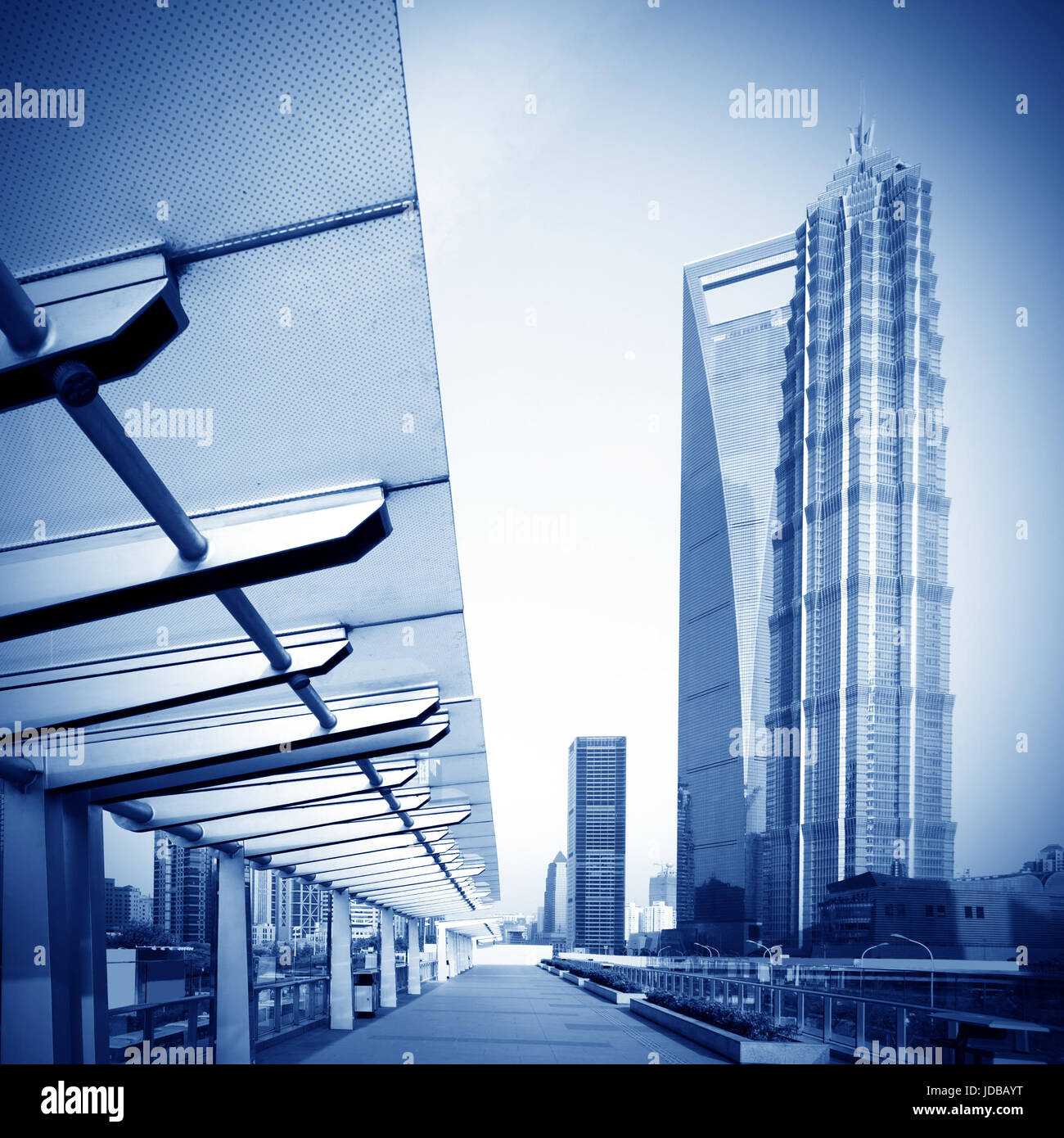 Shanghai's Pudong financial district skyscrapers Stock Photo - Alamy