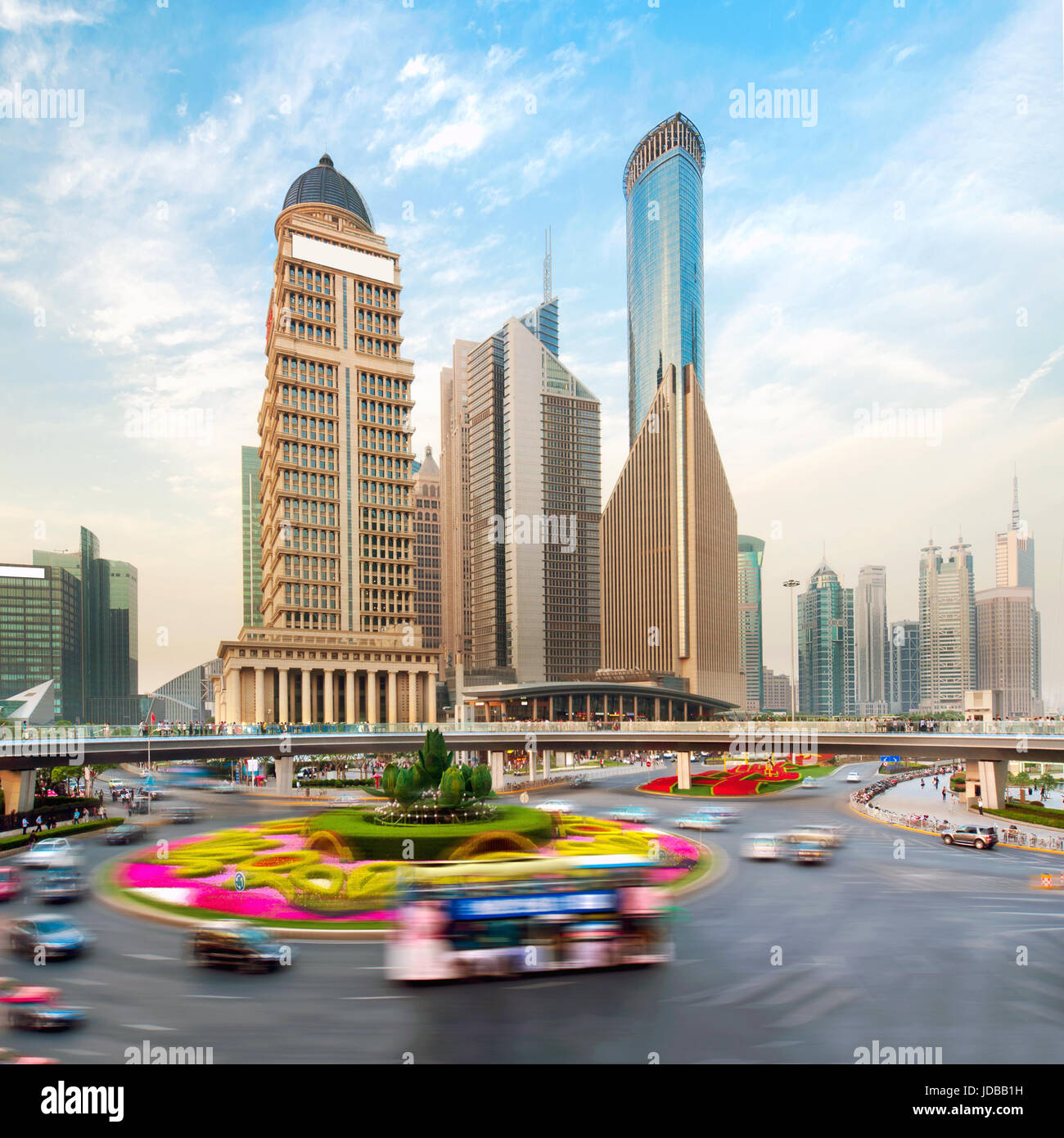 Shanghai's Pudong financial district skyscrapers Stock Photo - Alamy