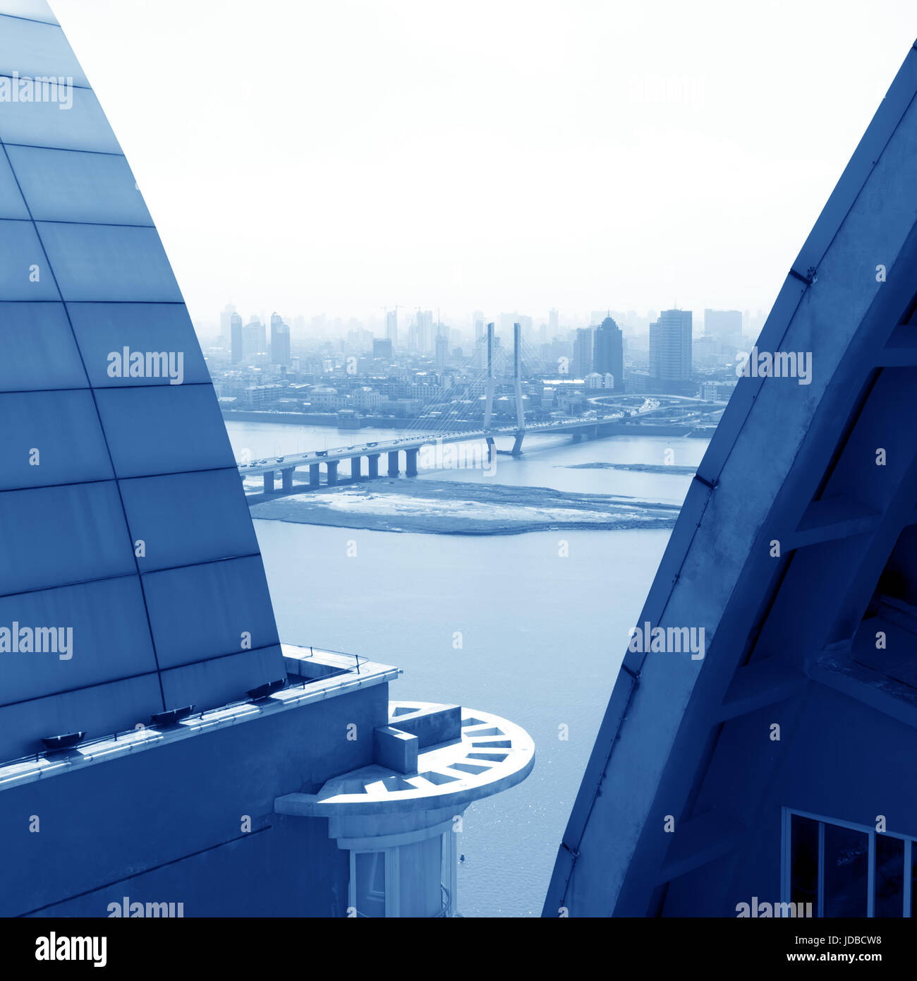 The city's bridges, modern architecture Stock Photo - Alamy