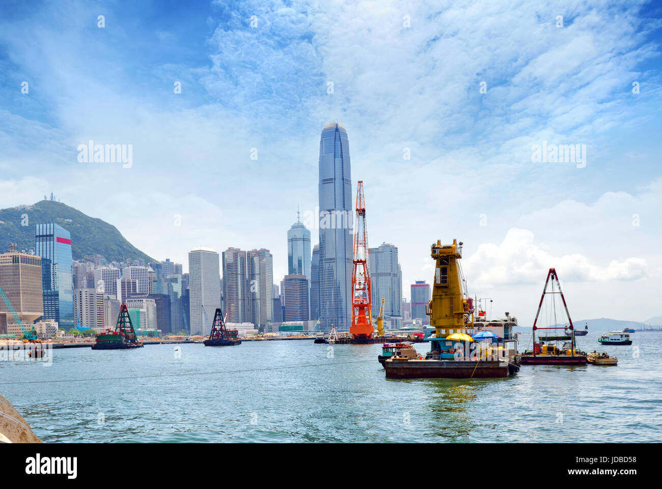 The summer of the harbour, Hong Kong Stock Photo - Alamy