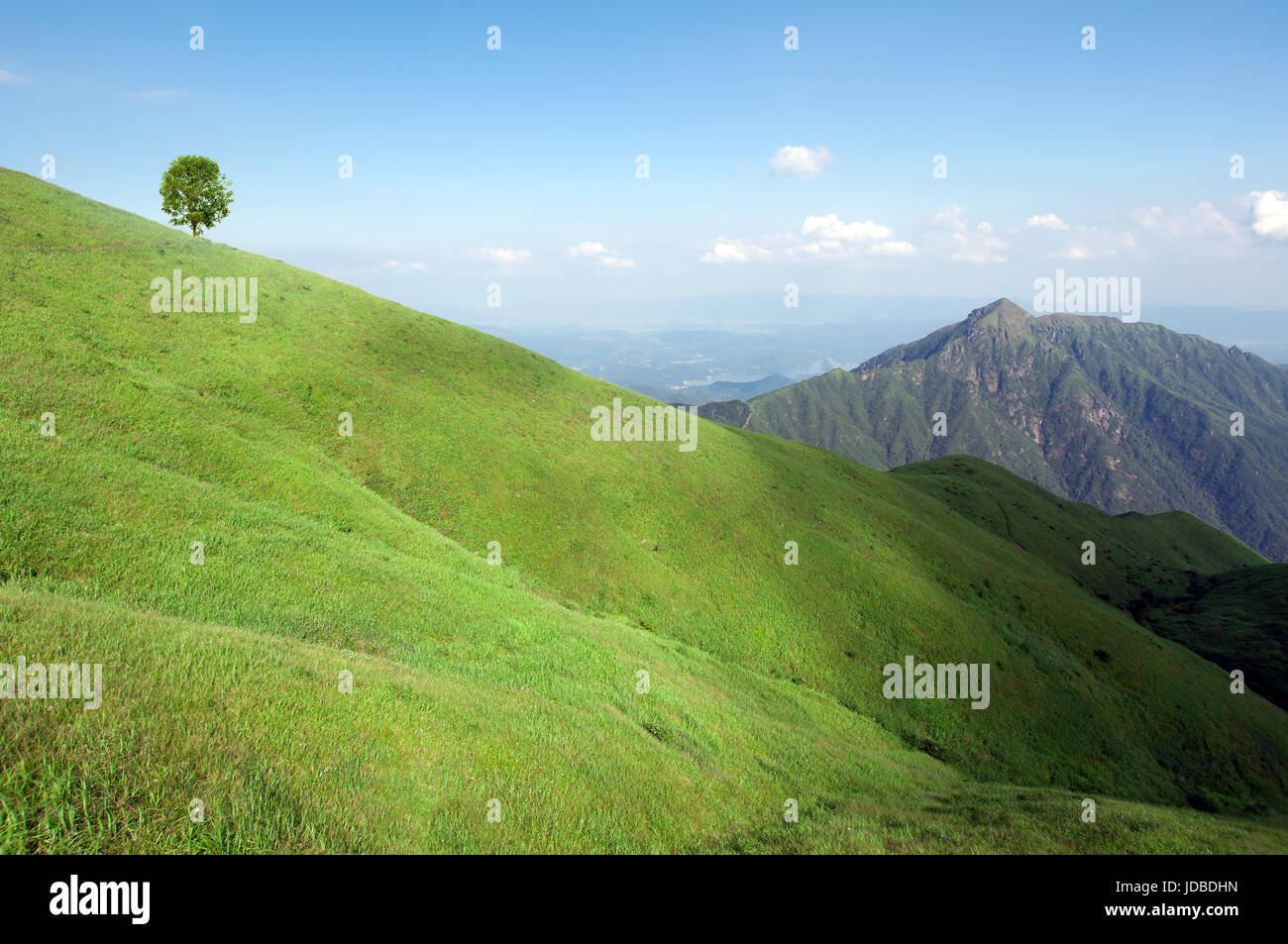Very steep mountains, misty, very beautiful picture Stock Photo - Alamy