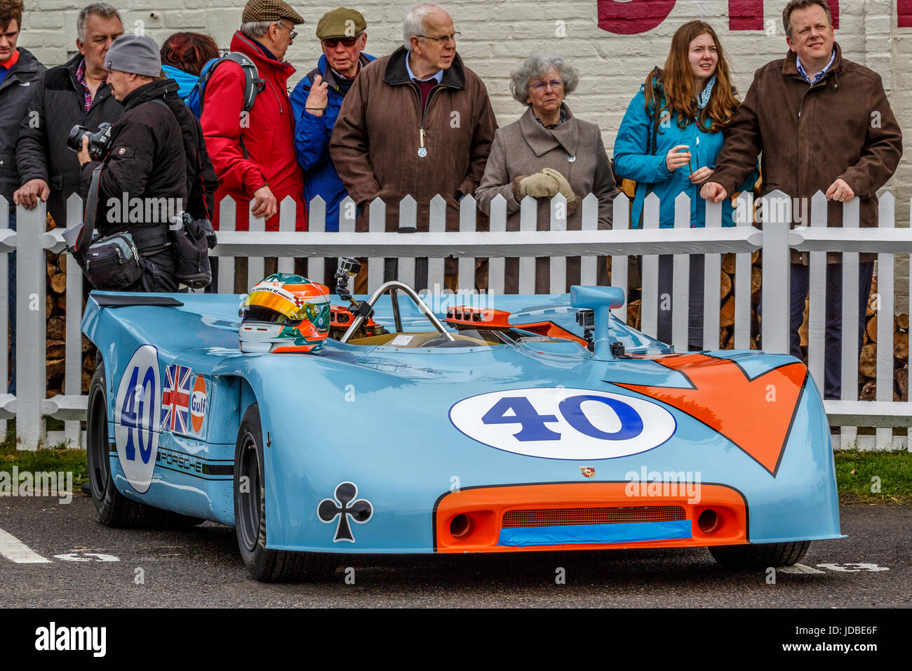 1970 Porsche 908/3 in the holding paddock before it's demonstration run ...