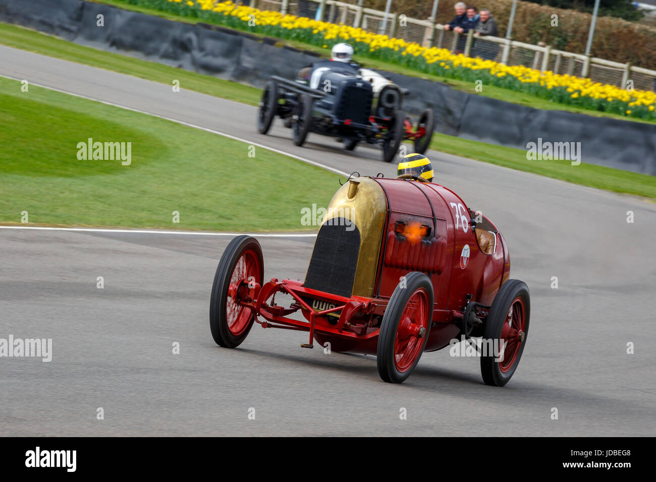 1911 Fiat S76 with driver Duncan Pittaway during the S.F. Edge Trophy ...