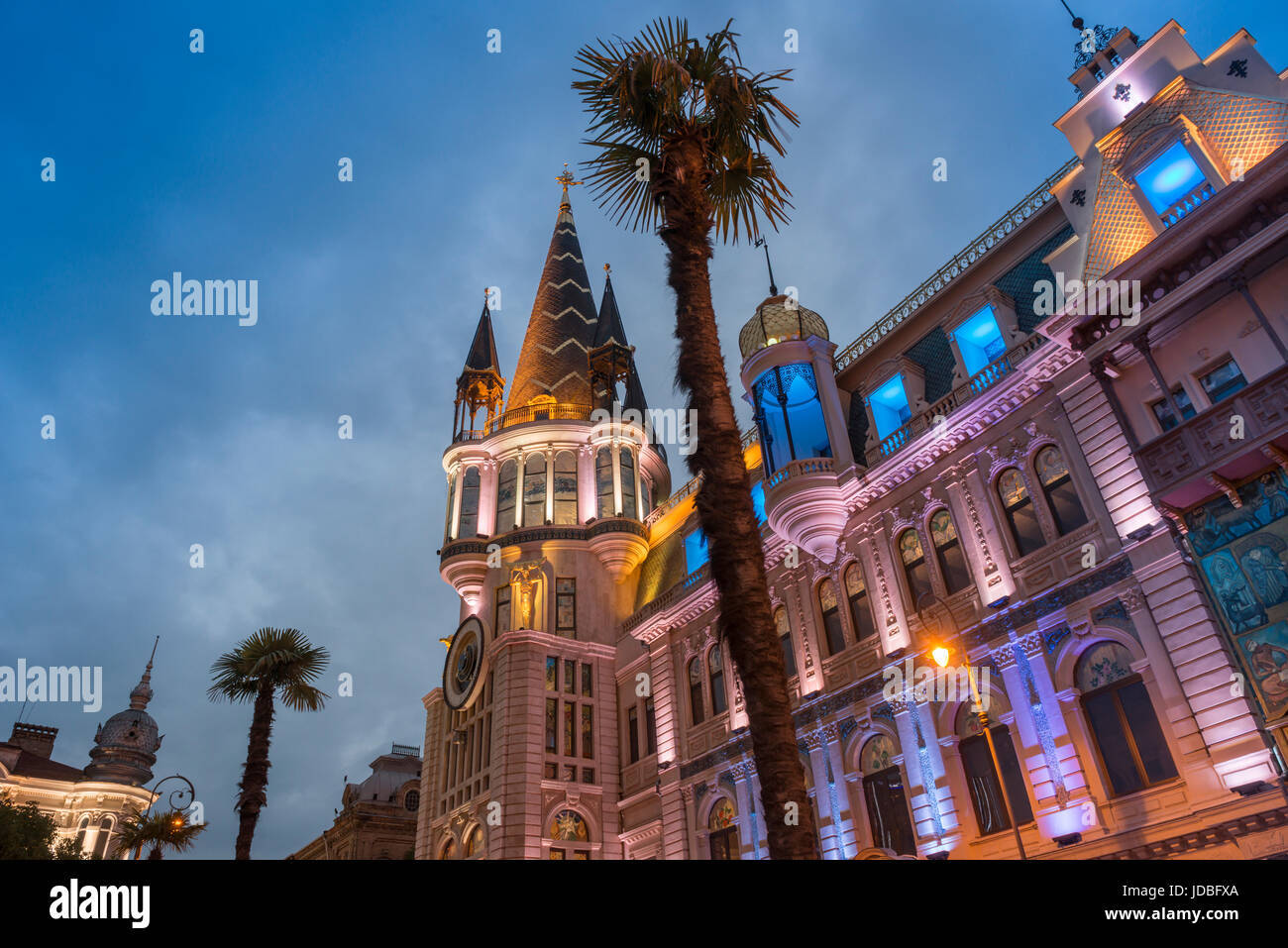 Europe Square late evening view,Batumi,Georgia Stock Photo - Alamy
