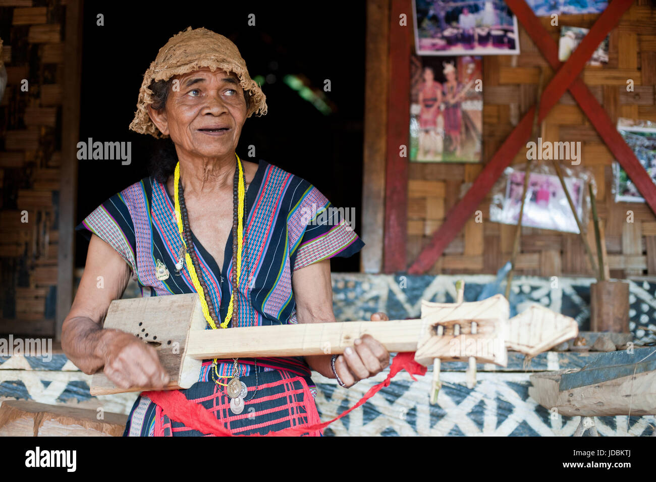 BAJIANG, CHAMPASAK, LAO P.D.R. - AUGUST 14 : Unidentified Alak tribe ...