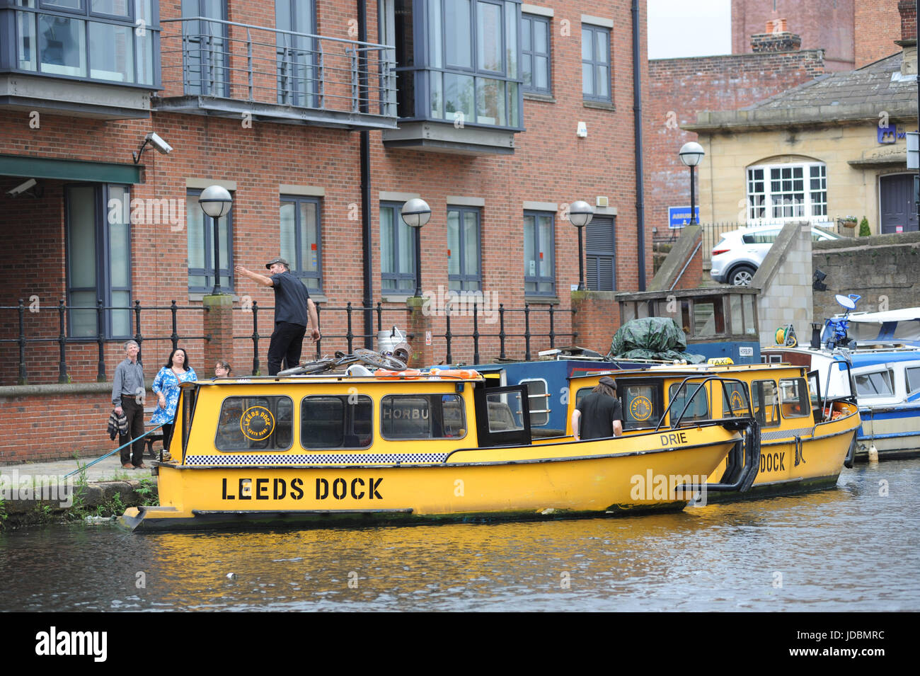 Leeds Water Taxi, Leeds, West Yorkshire, UK Stock Photo - Alamy